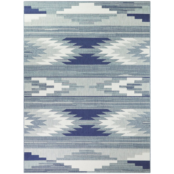 Union Rustic Tapis bleu sarcelle intérieur / extérieur Pranav et Commentaires - Wayfair Canada